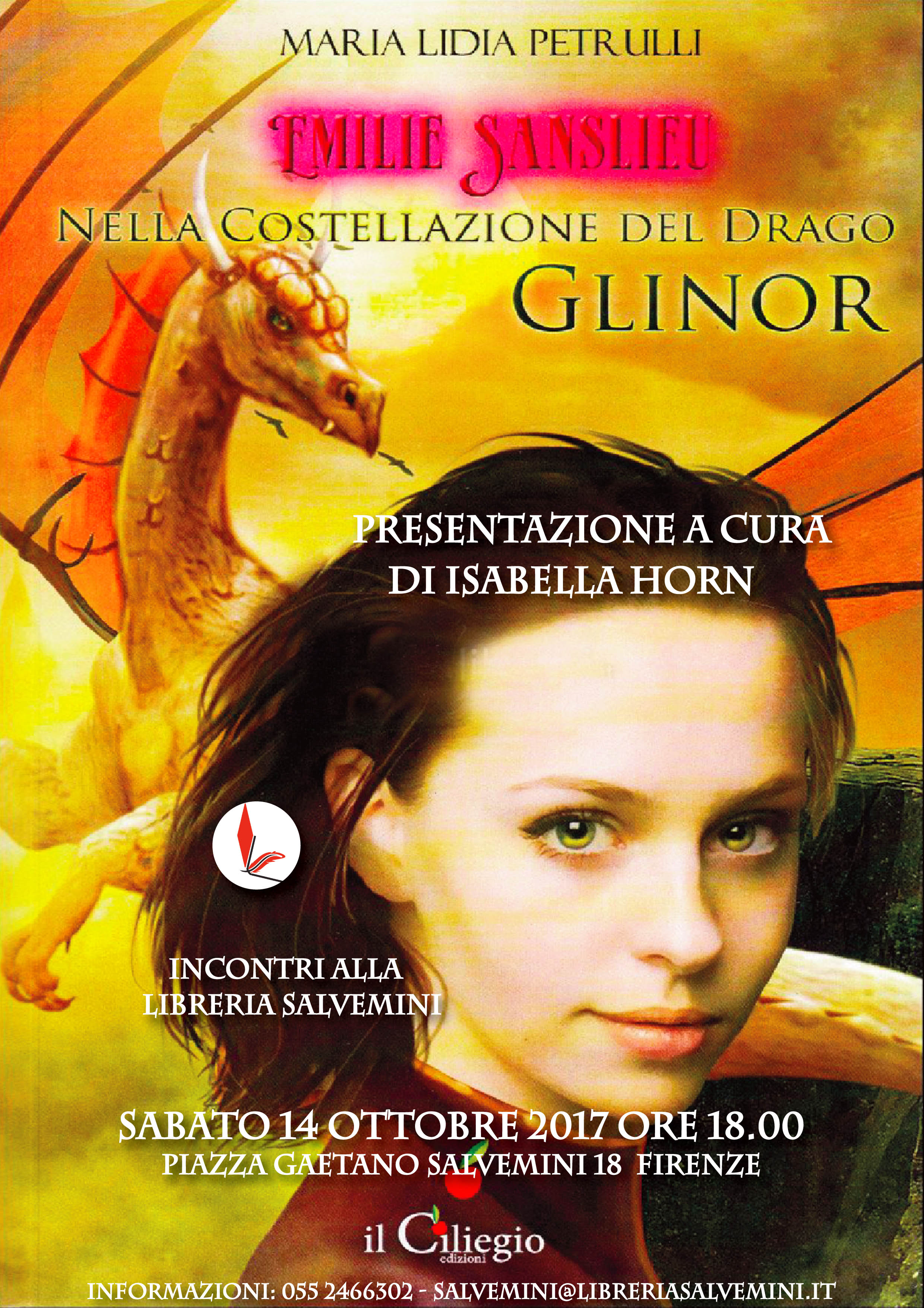 Presentazione del libro Emilie Sanslieu nella costellazione del Drago ...